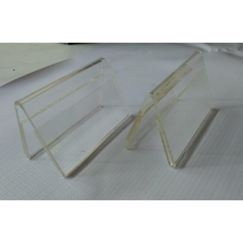 Jual Papan Nama Akrilik Stand Display Meja Kantor Bisnis Kartu Name Tag ...