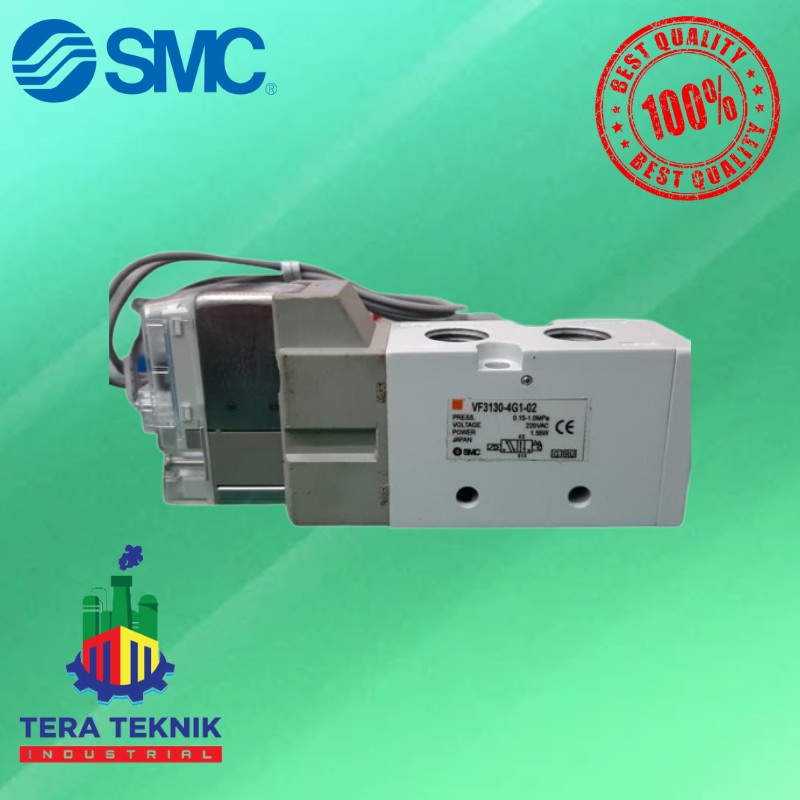 Jual SOLENOID VALVE PNEUMATIC SMC VF3130-4G1-02 port . 1/4" - 220AC (READY STOCK) | Shopee Indonesia