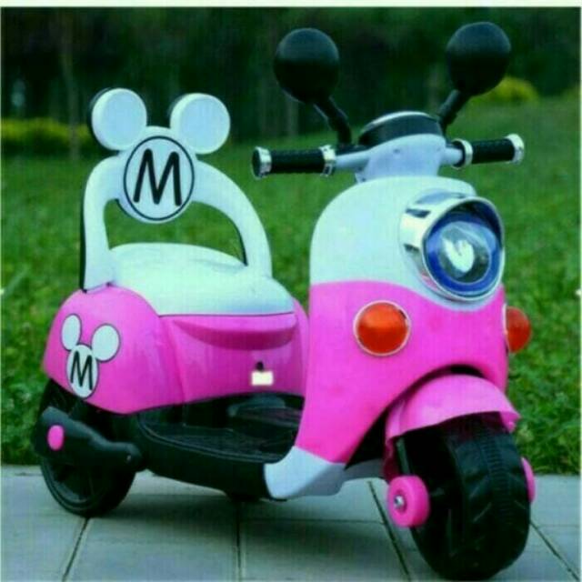 Jual MOTOR MINI SCOOPY PAKAI AKI mickey MOUSE bukan pliko minion ...