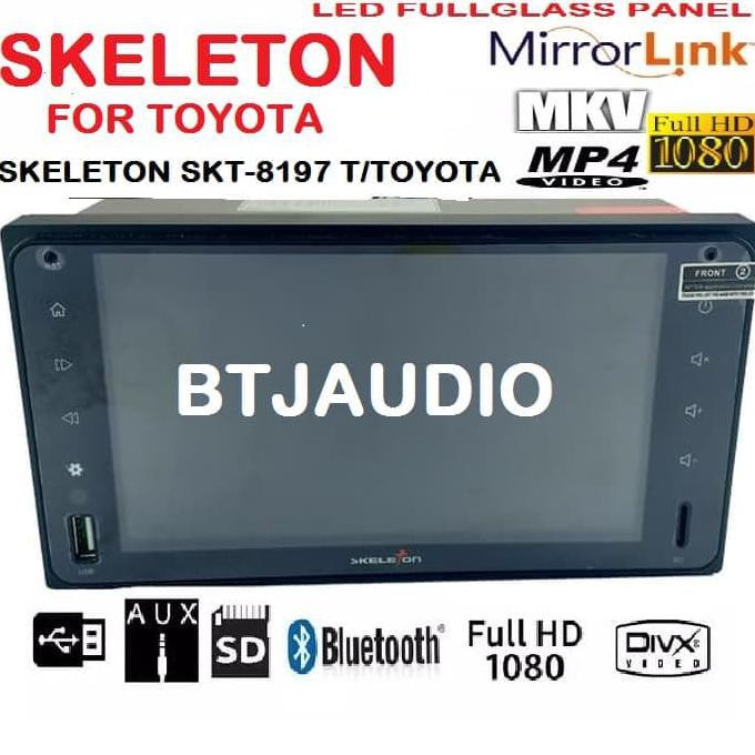 Jual HEAD UNIT TAPE MOBIL DOUBLE DIN DECKLESS SKELETON FOR TOYOTA ...