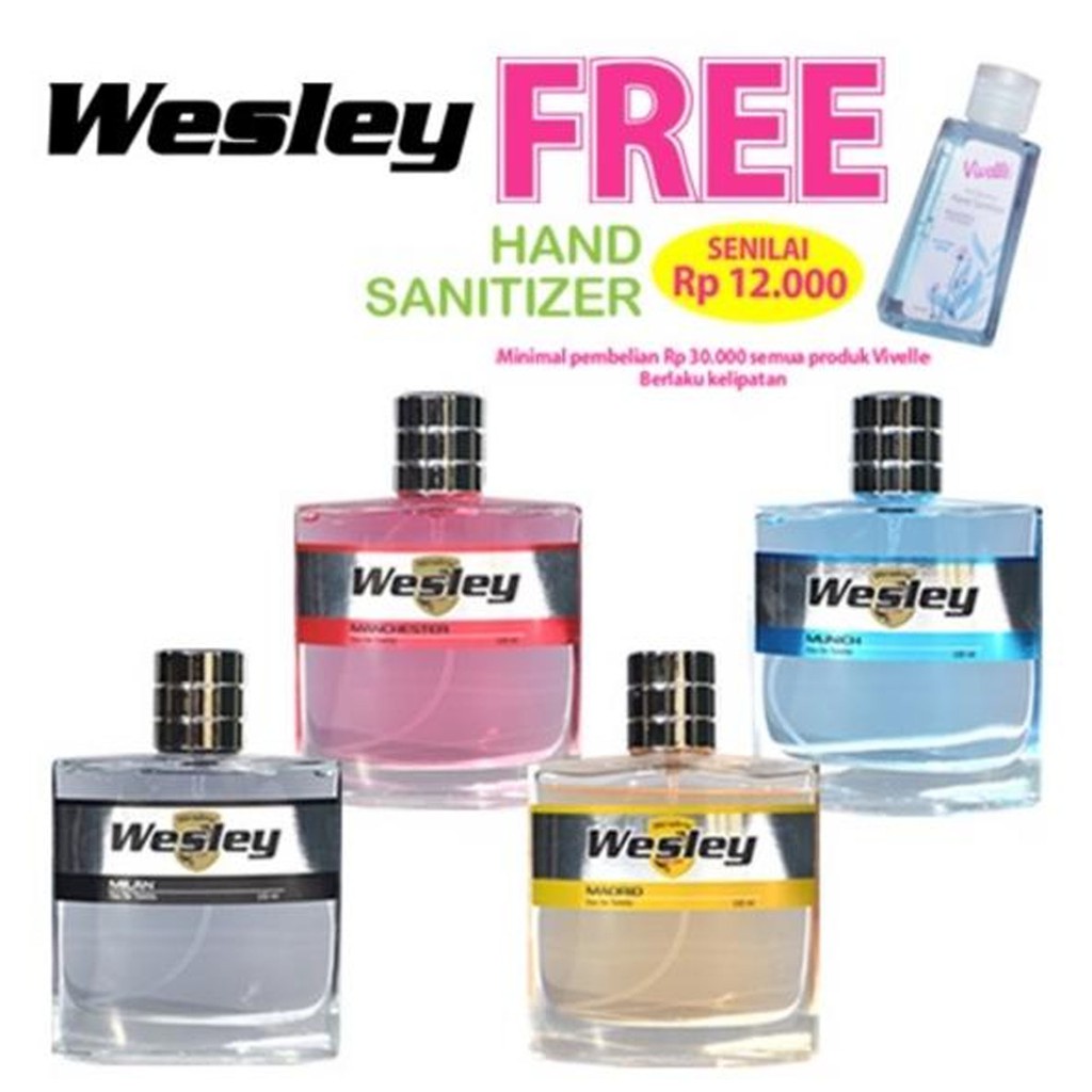 Jual Wesley Eau De Toilette 100 ml (Select the variant) | Shopee Indonesia