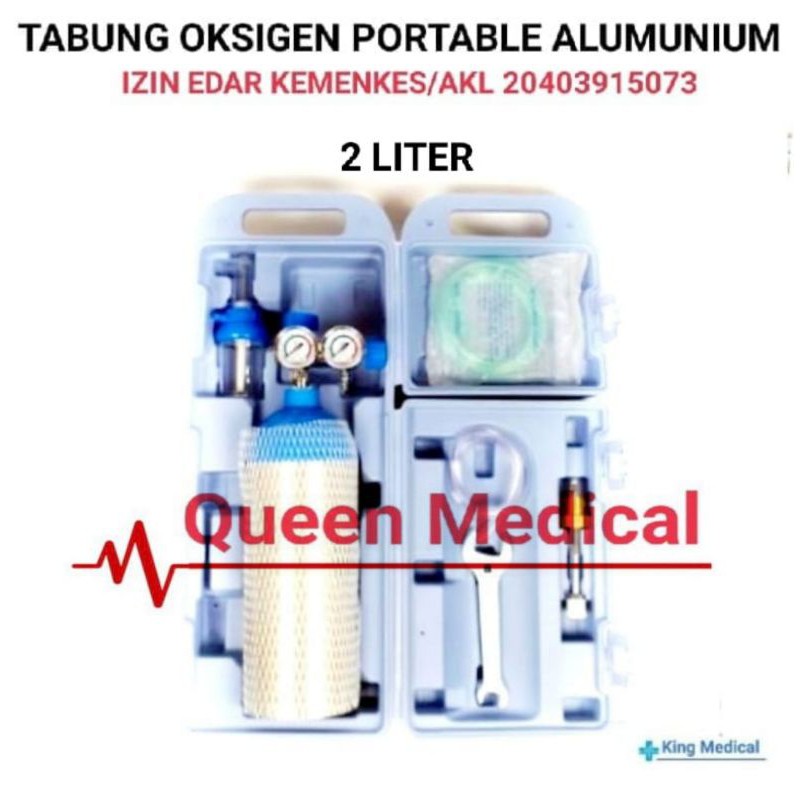 Jual Tabung O2 2 Liter Portable-Oksigen Portable 2L-Tabung Alumunium 2L ...