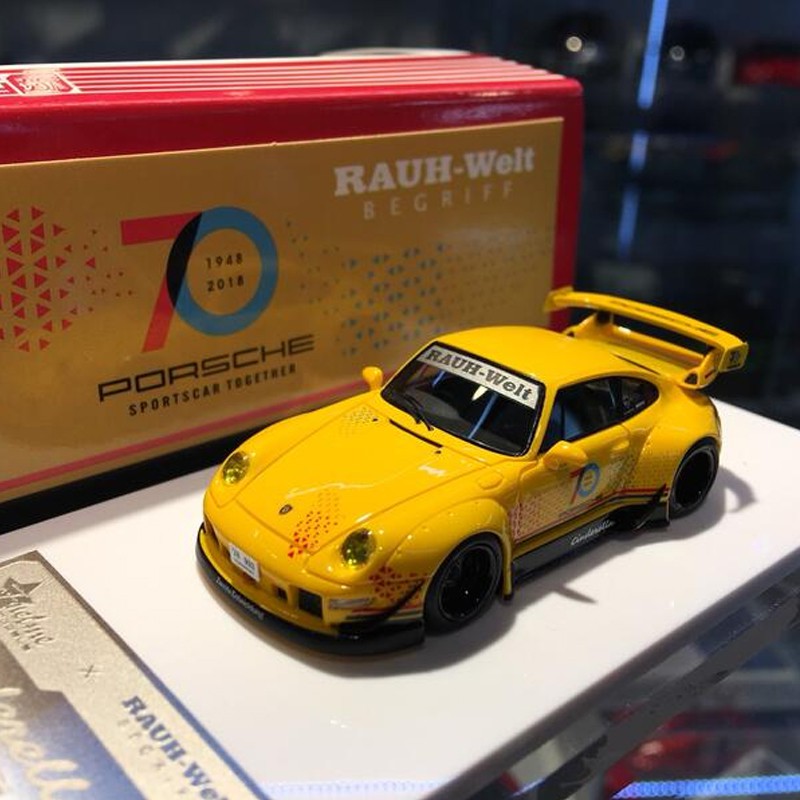 Jual Tarmac 1:64 Porsche RWB 993 Yellow Cinderella 70th Anniversary ...