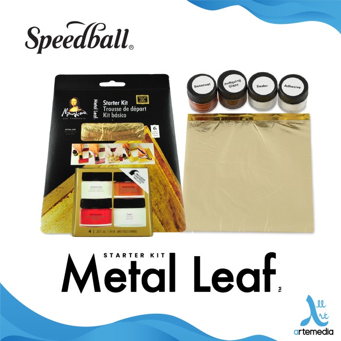 Jual Starter Kit Metal Leaf Kertas Logam Set Speedball Mona Lisa ...