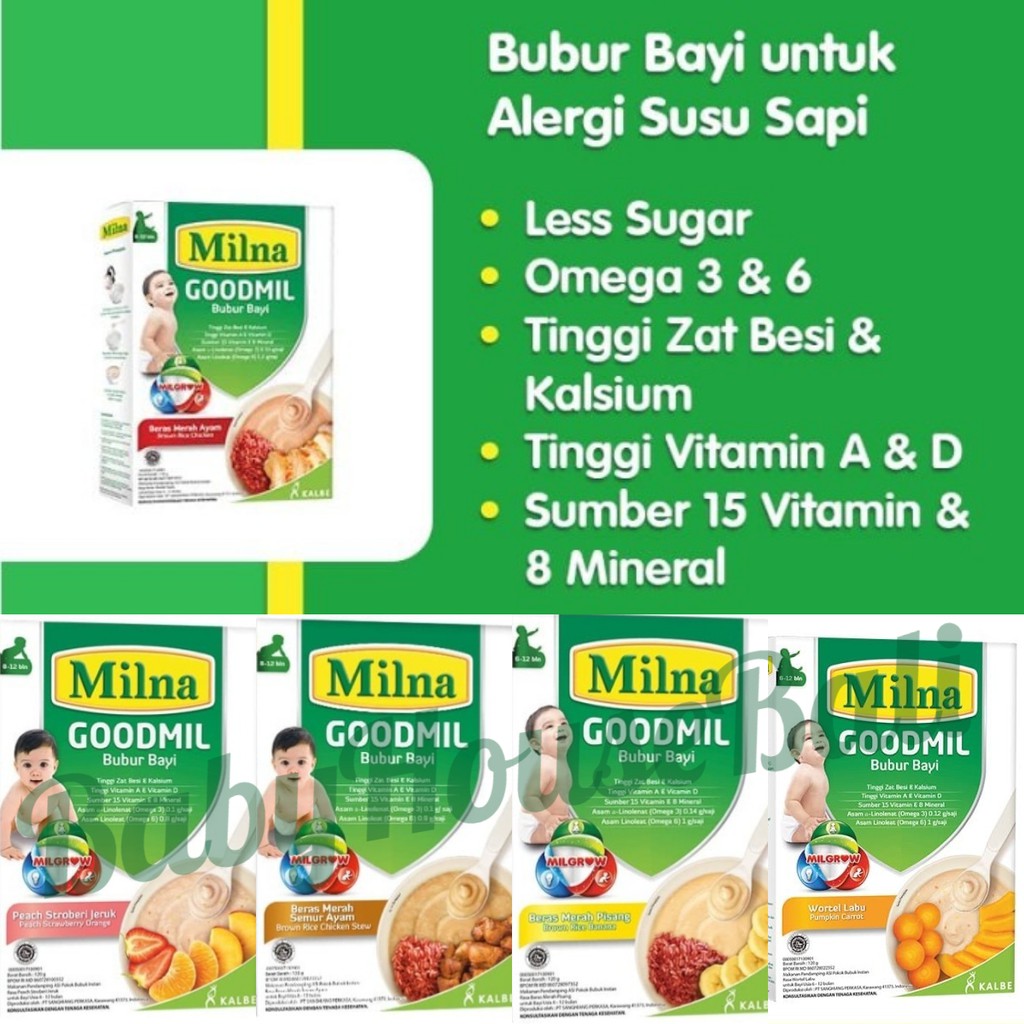 Jual Milna Goodmil Bubur Bayi HypoAllergenic All Varian | Shopee Indonesia