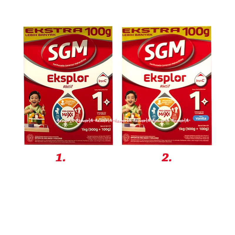 Jual SGM Eksplor Aktif 1 Pro-Gress Maxx 900gr Susu Bubuk Rasa Madu Vanila Susu 1-3tahun | Shopee ...