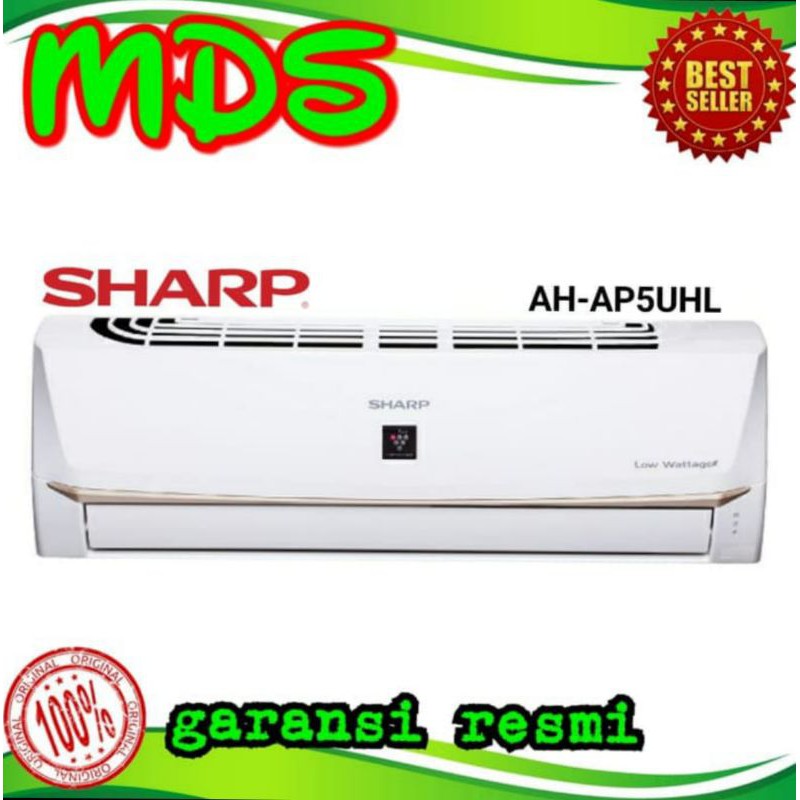 Jual AC SHARP AH - AP 5 UHL 1/2 PK R32 + PASANG INSTALASI | Shopee Indonesia