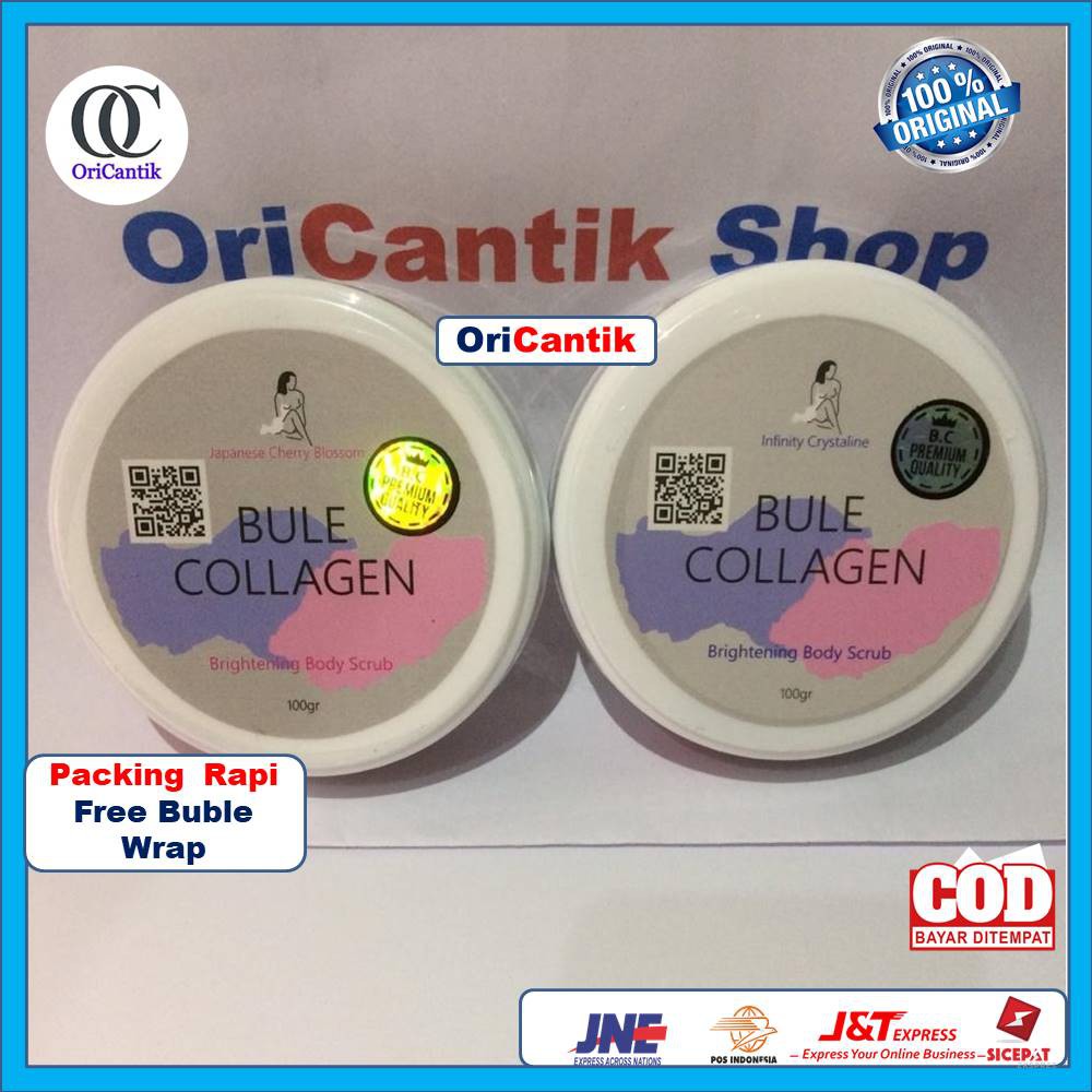 Jual Bule Collagen Body Scrub lotion Bule Colagen BPOM Original | Shopee Indonesia