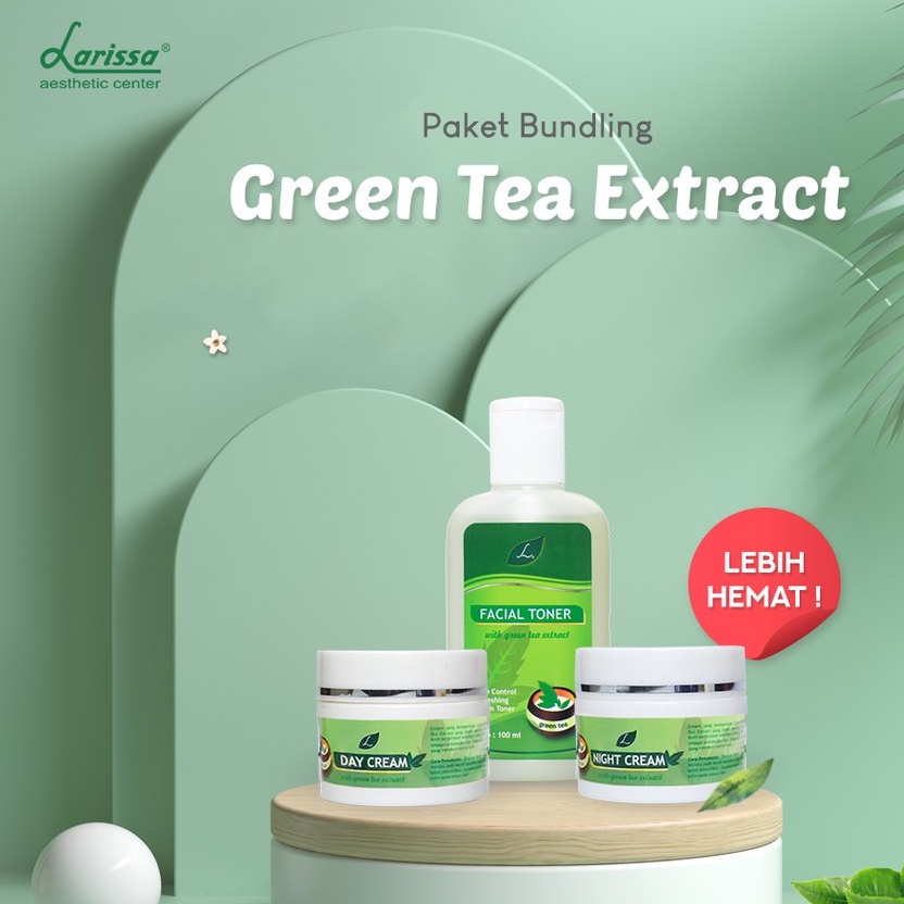 Jual Larissa Paket Hemat Green Tea Extract ( Day Cream + Night Cream ...