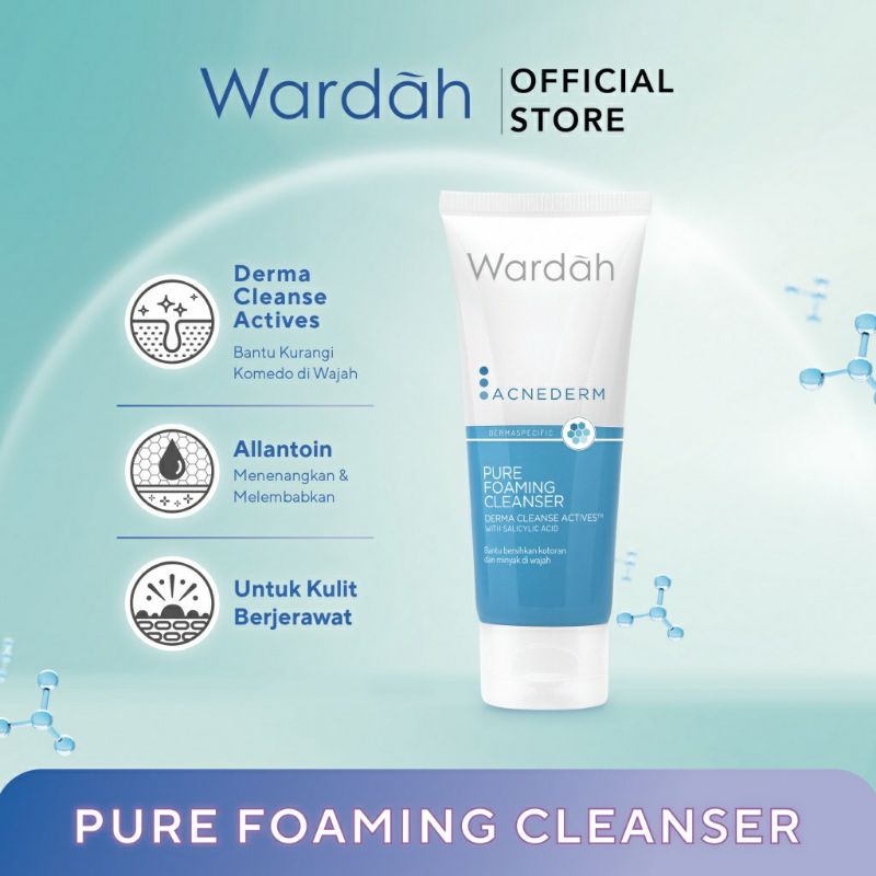 Jual Wardah Acne Derm Foaming Cleanser | Shopee Indonesia