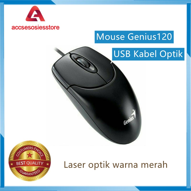 Jual Mouse Genius120 USB Kabel Optik Mouse Genius Net Scroll 120 ...