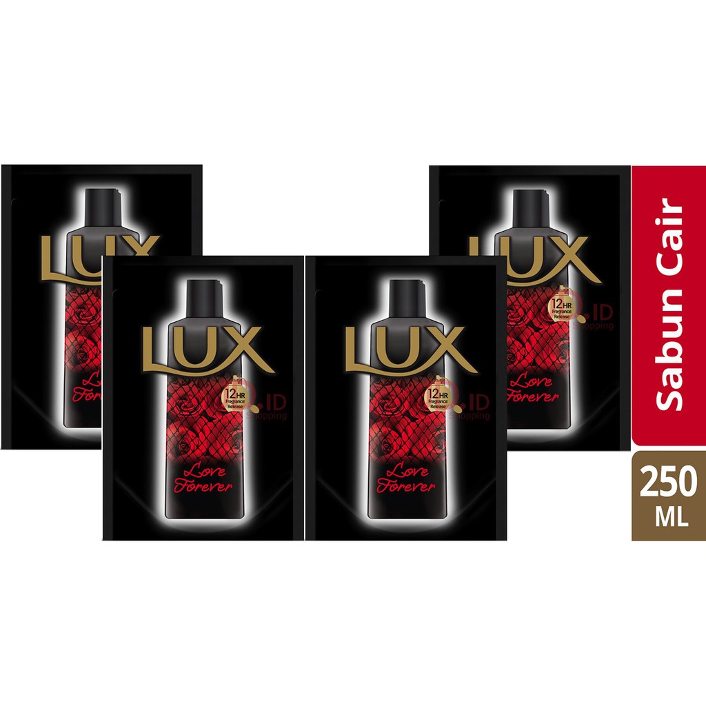 Jual Lux Love Forever Sabun Cair Refill 250ml (Paket Isi 4) | Shopee ...