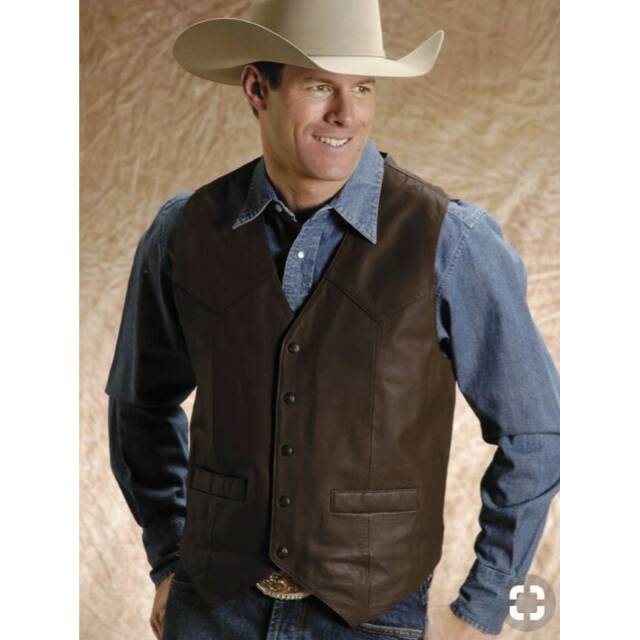 Jual Rompi semi kulit pria / vest leather for man | Shopee Indonesia