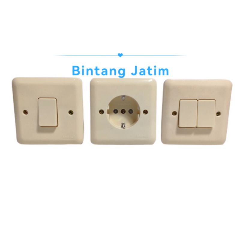 Jual IB Saklar Engkel + Stop Kontak Arde Engkel + IB Stop Dinding Tanam ...