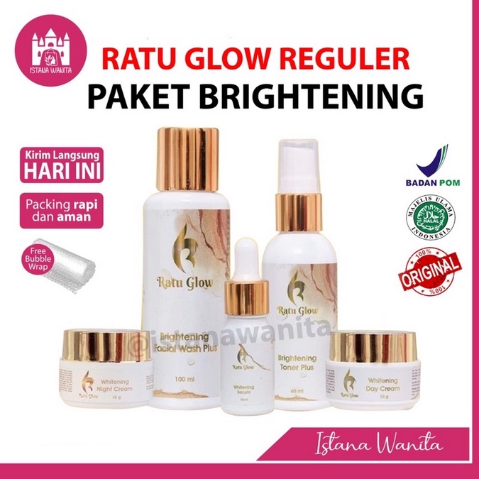 Jual RATU GLOW PAKET BRIGHTENING & RATU GLOW PAKET ACNE ORIGINAL BPOM | Shopee Indonesia