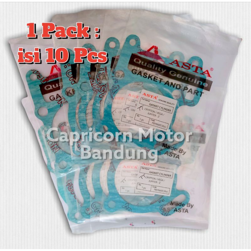 Jual isi 10 Paking Gasket Blok Boring Bawah JUPITER Z CRYPTON VEGA LAMA ASTA | Shopee Indonesia
