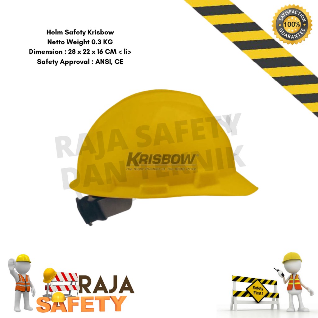 Jual Helm Safety Proyek Krisbow Helm Keselamatan Original | Shopee ...