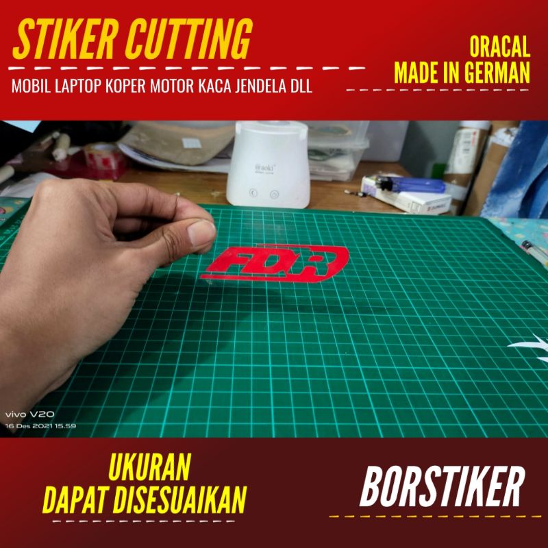 Jual STIKER FDR | STICKER CUTTING BAHAN ORACAL CUSTOM LOGO | Shopee ...