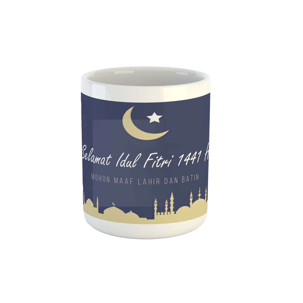 Jual Mug Custom Satuan Idul Fitri Hadiah Hari Raya Lebaran Cetak Gelas ...
