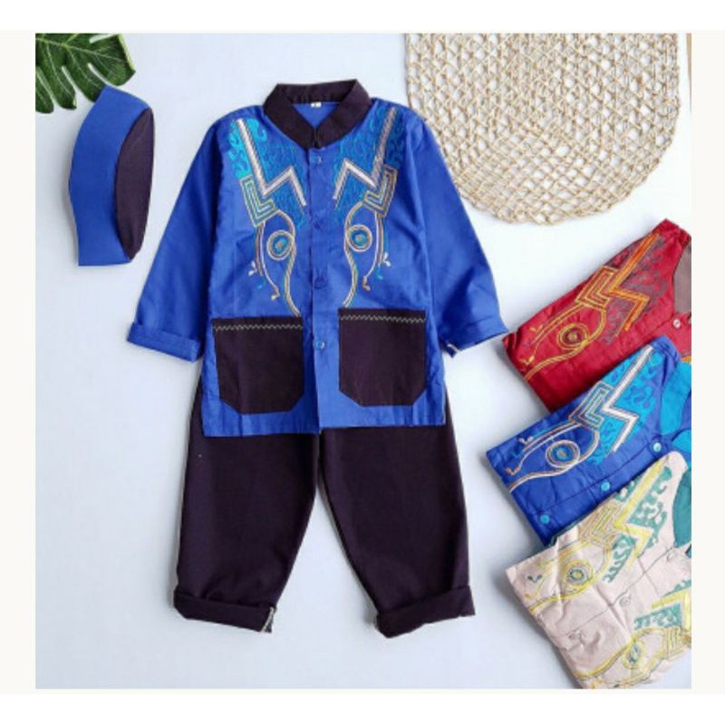 Jual Set Koko Pildacil +PECI Panjang (2-4T) | Shopee Indonesia