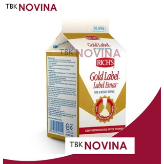 Jual GOLD LABEL WHIPPED CREAM RICH / WHIPPING CREAM RICH'S 500GR / WHIP ...