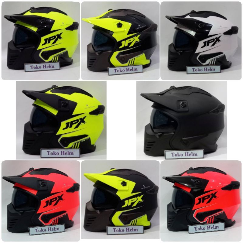 Jual HELM JPX MX 726 R SOLID SNI / ECE / HELM JPX CAKIL MODULAR/ HELM ...