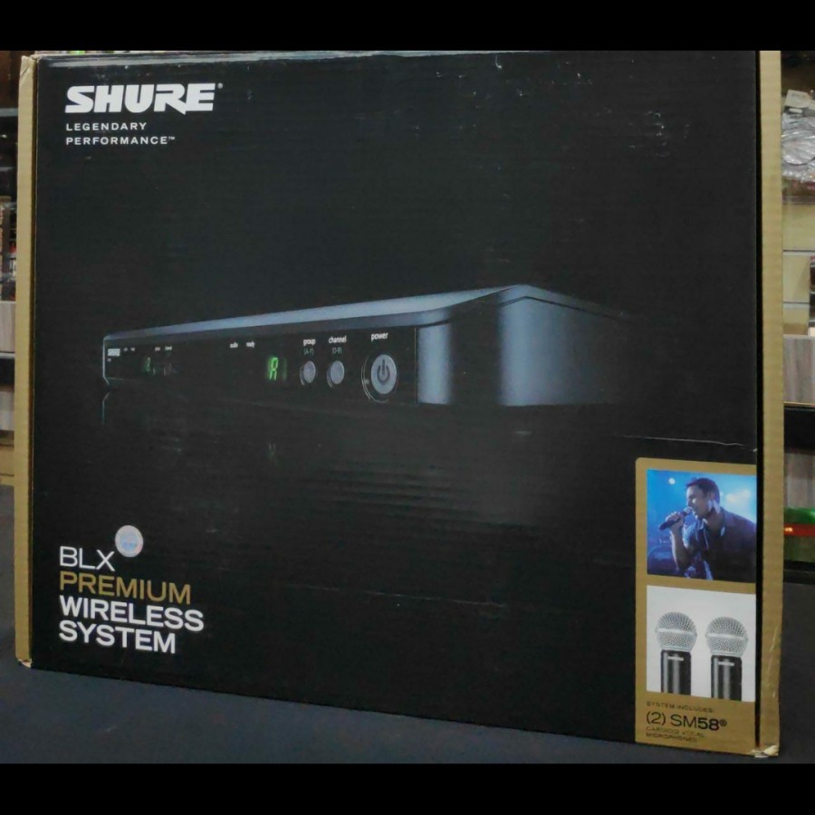 Jual MIC WIRELESS SHURE BLX288A/SM58 (2 Mic SM 58 ORIGINAL) | Shopee ...
