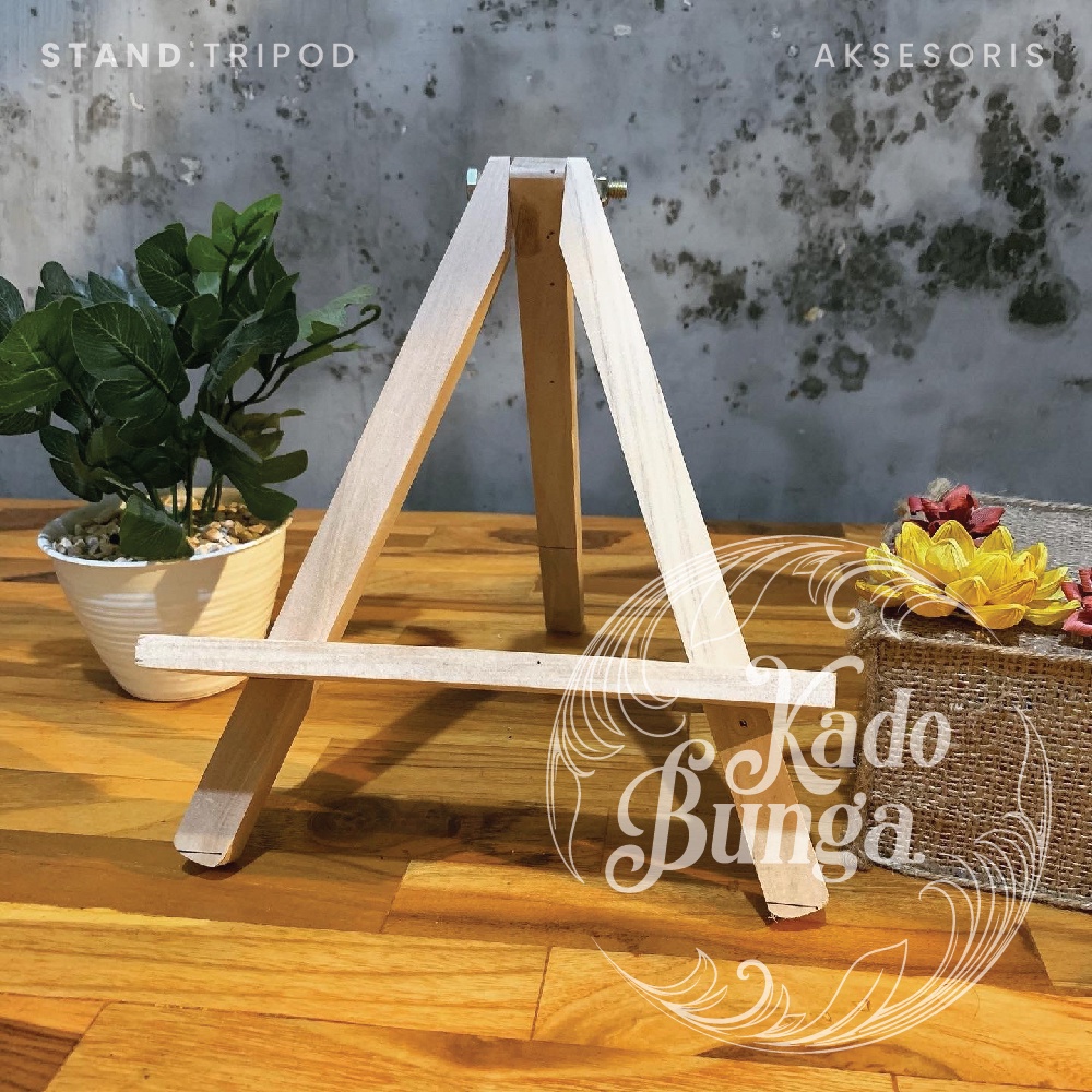 Jual TRIPOD KAYU / EASEL / STAND / DUDUKAN FOTO KAYU / WALLDECOR BESAR ...