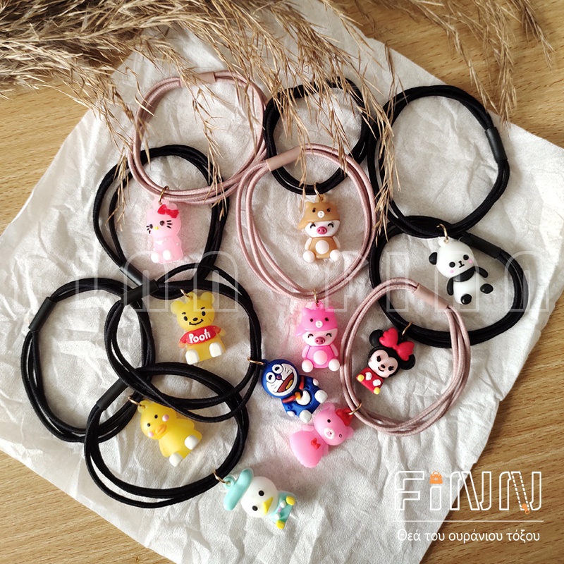 Jual Ikat Rambut Karet Wanita Varian Karakter Aksesoris Rambut Fashion ...