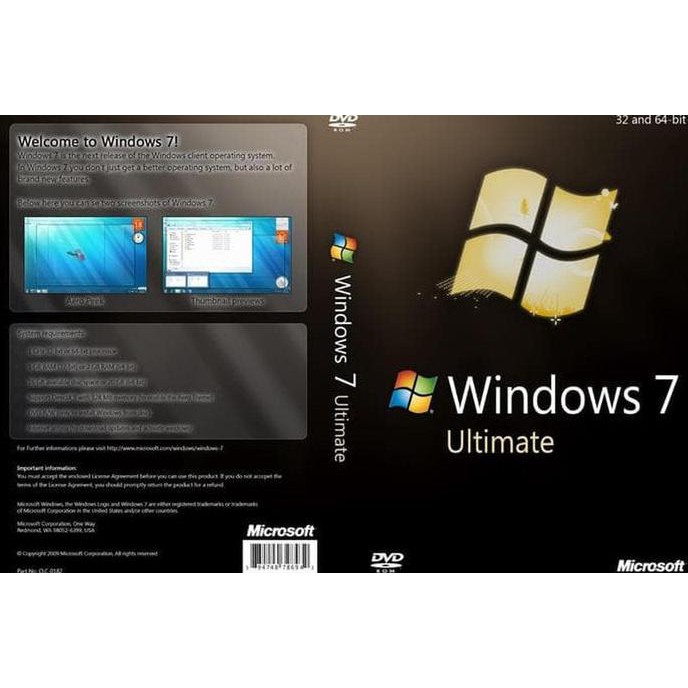 Jual Ready...Ready...Ready...] Windows 7 Ultimate 64 Bit Sp1 Pc ...