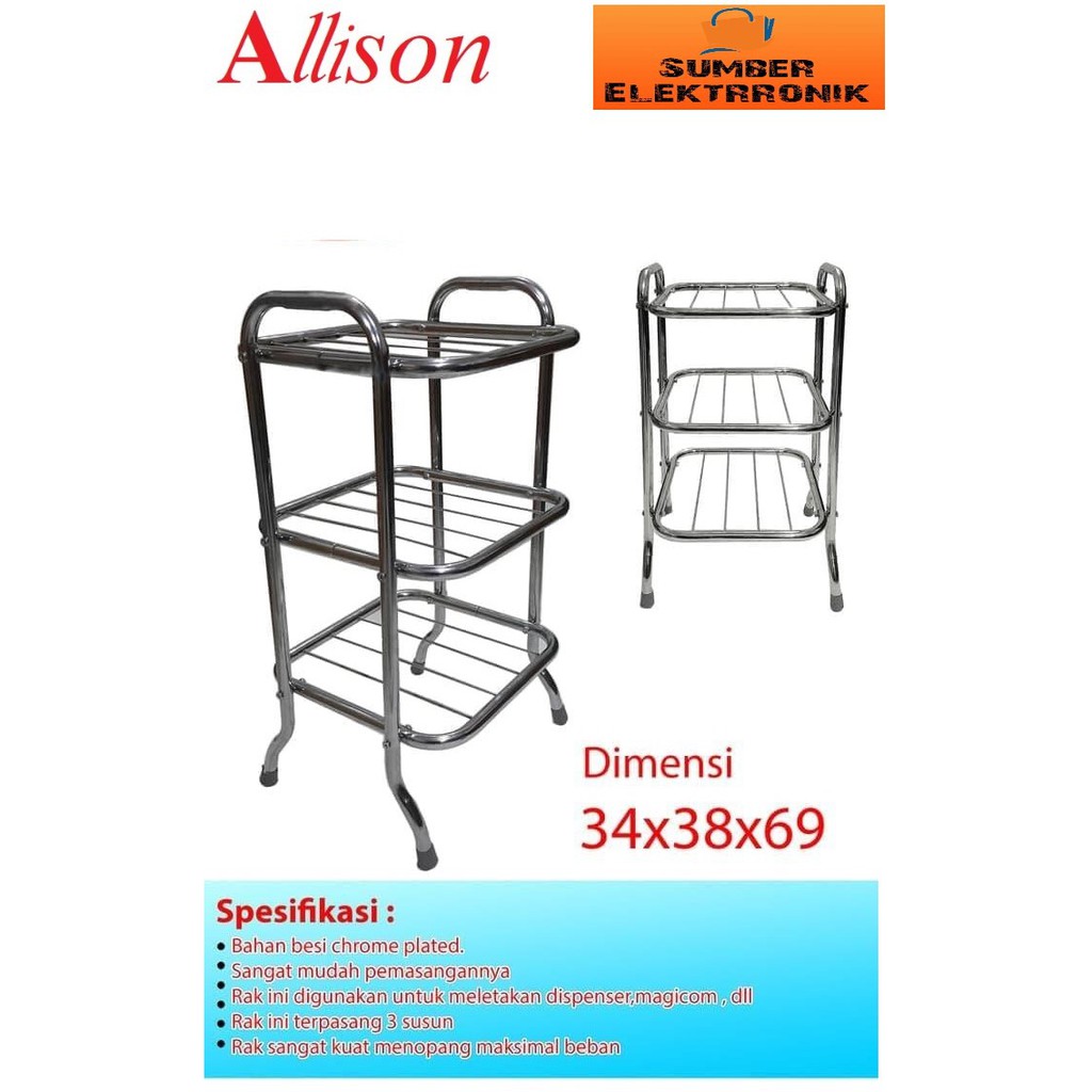 Jual Rak Dispenser 3 susun -Allison | Meja Galon | Meja Dispenser ...
