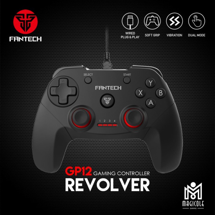 Jual Fantech REVOLVER GP12 USB Wired Gamepad Gaming Controller | Shopee ...