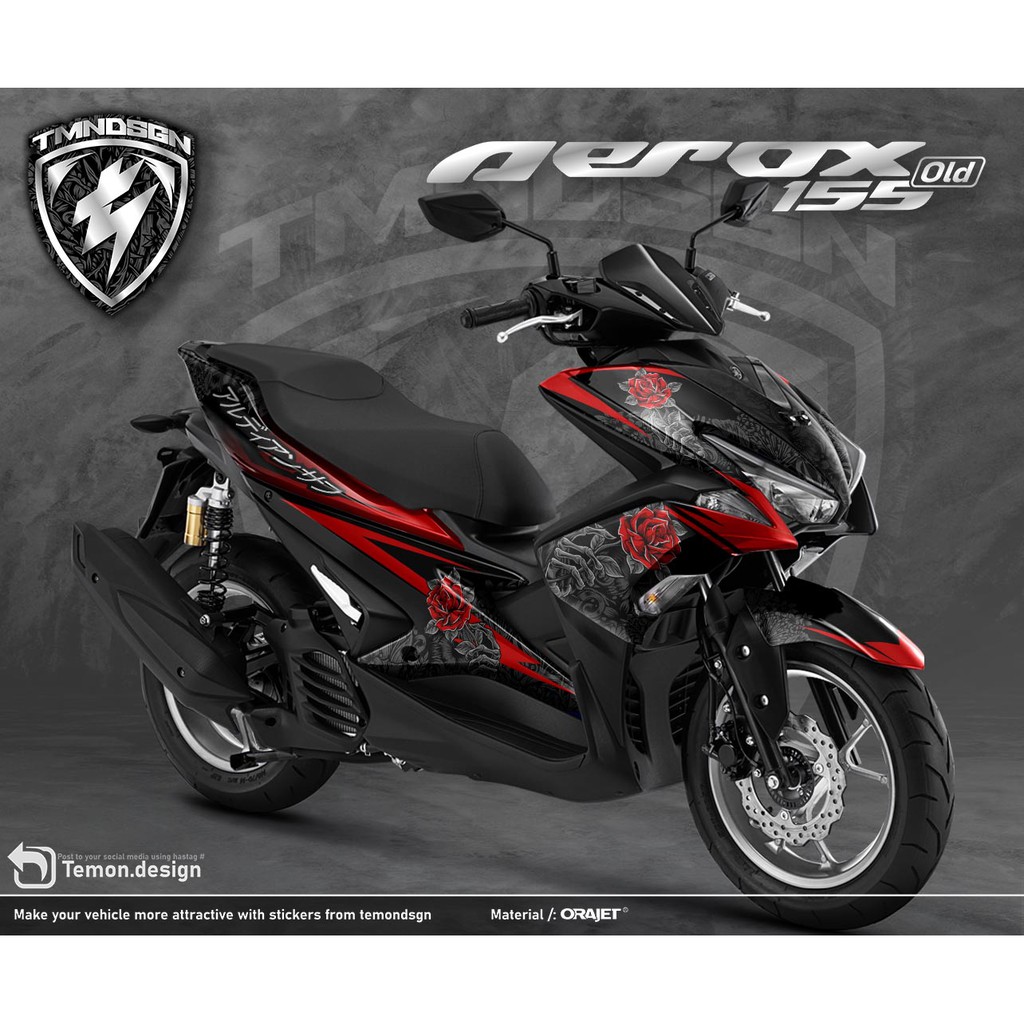 Jual Decal Sticker Dekal Yamaha Aerox old Full Body / Decal aerox Motif ...