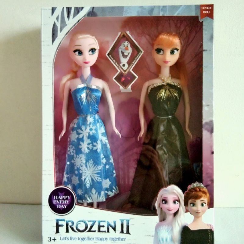 Jual Mainan Anak Perempuan Boneka Frozen Fashion II Elsa And Anna ...