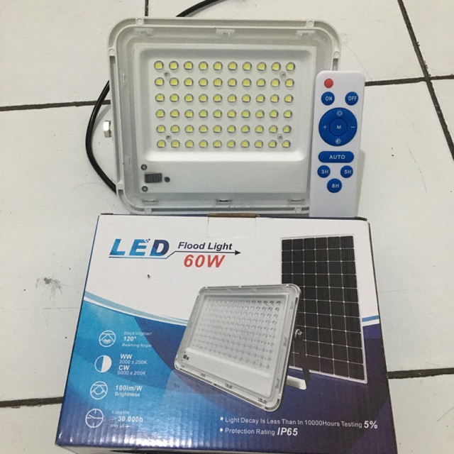 Jual Lampu sorot led solar cell 60w | Shopee Indonesia