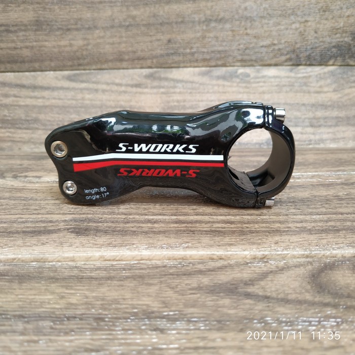 Jual Stem S-Works Specialized Carbon 80mm 17 Degrees - Stem Road Bike ...