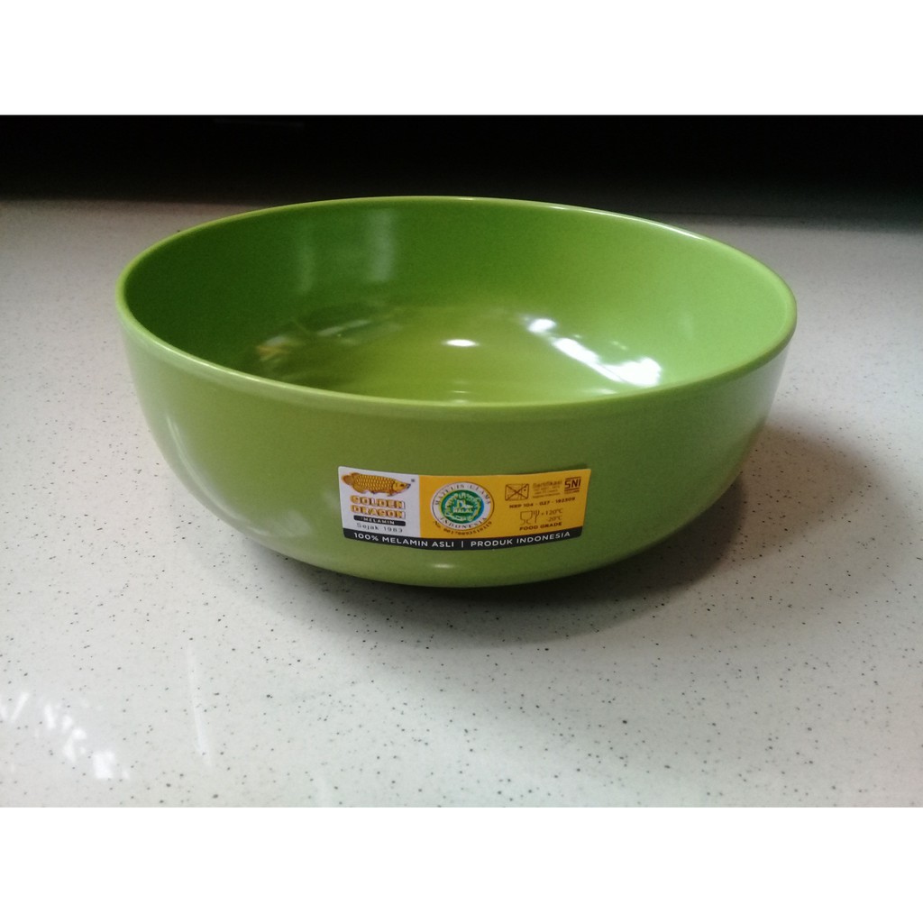 Jual Mangkok Ceper 6" Hijau Tua Melamine - Golden Dragon W1106 | Shopee ...