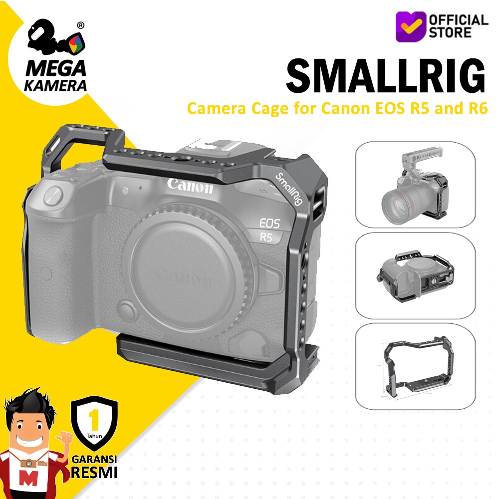 Jual SmallRig Camera Cage for Canon EOS R5 and R6 2982 | Shopee Indonesia