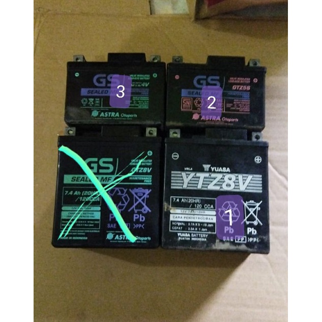 Jual Aki kering copotan dr motor r15v3 dan r25 bukan barang servisan ...