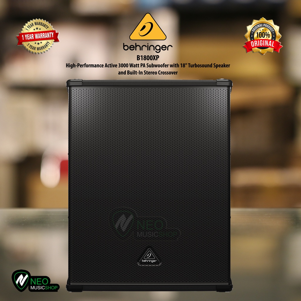 Jual Behringer B1800XP 3000 Watt PA Subwoofer with 18" Turbosound ...