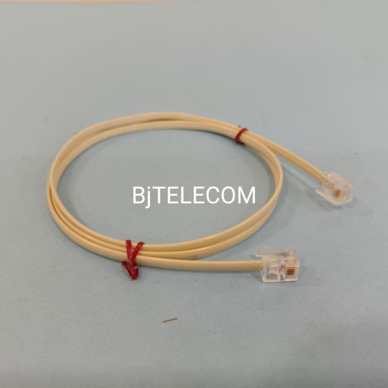 Jual kabel telepon 2 meter/ kabel line telepon 2 meter siap pakai ...