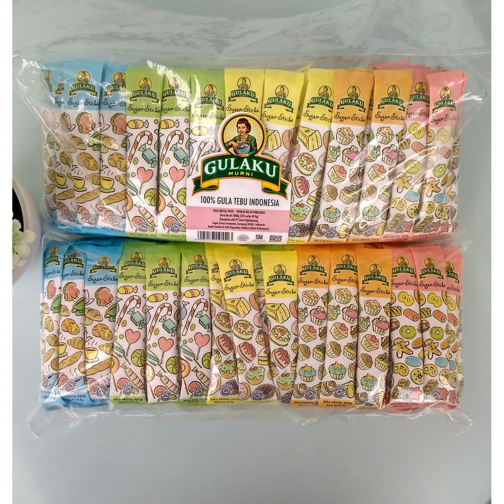 Jual Tk Kelapa Dua - Gulaku Sticks / Gula Stik 250 sachet @ 8 gr (ed ...