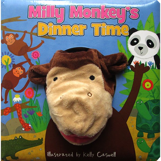Jual (HANDPP-NPP-MONK) Milly Monkey's Dinner Time Board Book with Hand ...