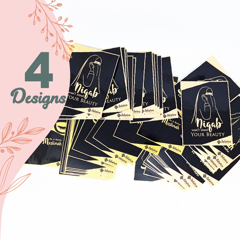 Jual Stiker Muslimah Glossy Motif Niqab Laminasi Bahan Vinyl Anti Air ...