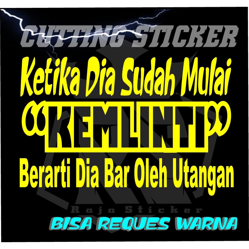 Jual STICKER SKOTLET STIKER KACA KETIKA/KACA/BODY MOBIL TRUCK/PICK UP ...