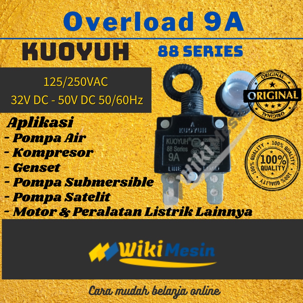 Jual Original Overload Kuoyuh Seri 88 2.5a 3a 4a 5a 6a 7a 8a 9a 10a 11a 12a 13a 14a 15a 16a 17a ...