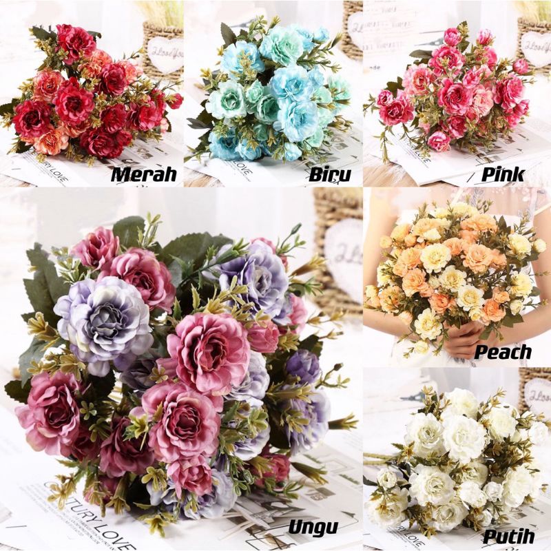 Jual Bunga Artificial Bunga Plastik Bunga chrisantium bunga zinia ...