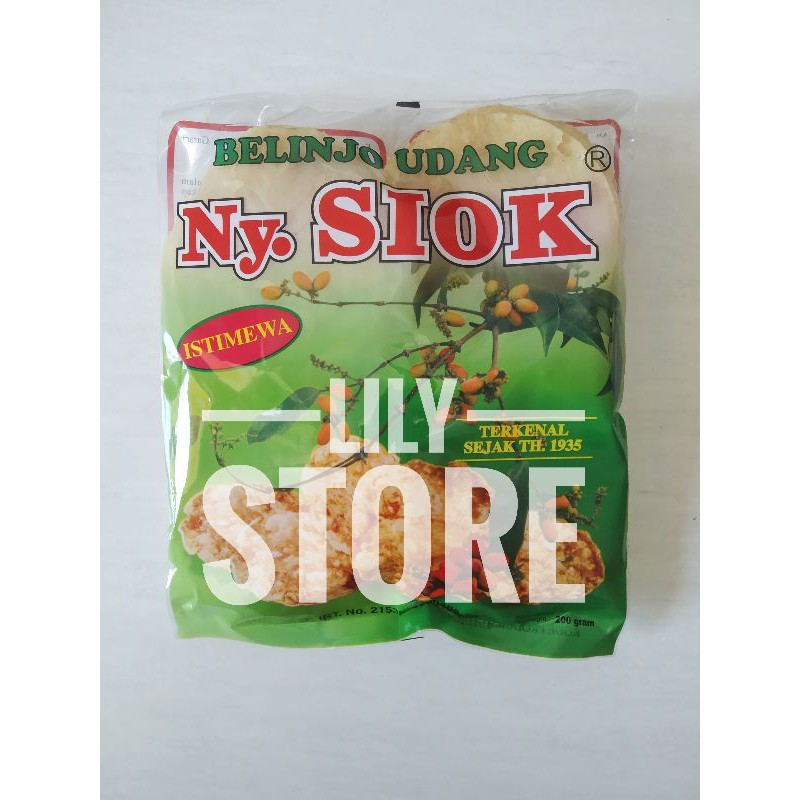 Jual Blinjo / Belinjo / Emping Udang Ny Siok / Ny. Siok Manis 200g ...