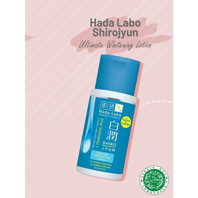Jual HADA LABO Shiro Jyun Ultimate Whitening Lotion 100ml (biru terang ...