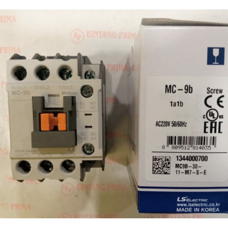 Jual Kontaktor / Contactor Metasol MC-9B 3P 22AF 220V AC LS Electric ...